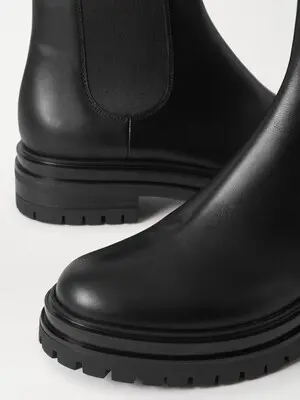 GIANVITO ROSSI Chester Leather Chelsea Boots - Black