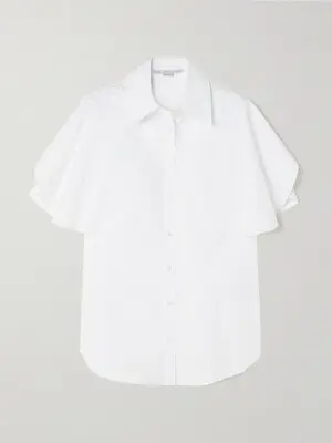 Stella McCartney Paneled Cotton-poplin Shirt