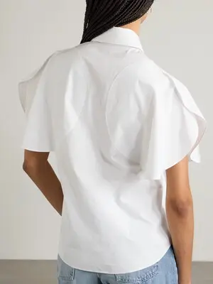 Stella McCartney Paneled Cotton-poplin Shirt
