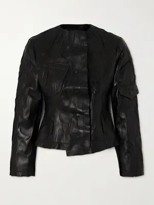 Acne Studios Distressed Leather Jacket
