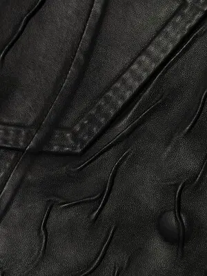 Acne Studios Distressed Leather Jacket
