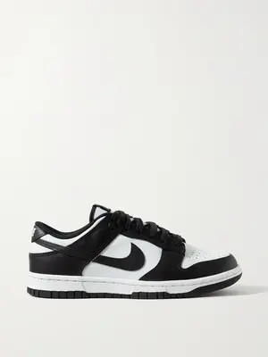 Nike Dunk Low Leather Sneakers - Black