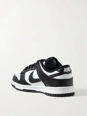 Nike Dunk Low Leather Sneakers - Black