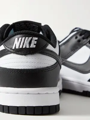Nike Dunk Low Leather Sneakers - Black