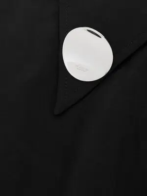 JIL SANDER Sleeveless Cotton-voile Top - Black