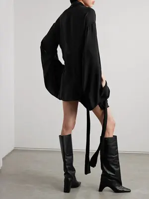 Acne Studios Draped Jersey Mini Dress
