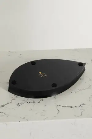 L'Objet Kelly Behun Wide Eye Resin, Shell, And Brass Tray