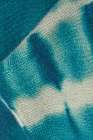 THE ELDER STATESMAN Tie-dye Cashmere Wide-leg Trousers