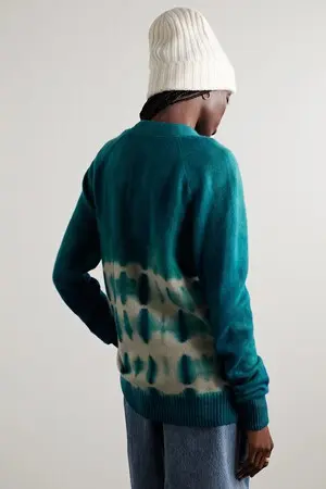 THE ELDER STATESMAN Vision Tie-dyed Cashmere Cardigan