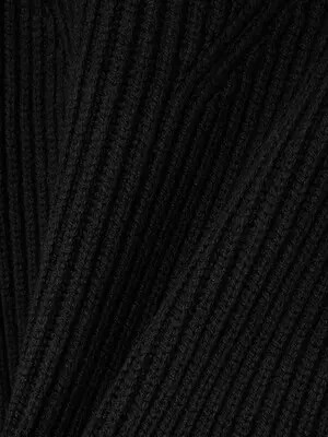 JIL SANDER Oversized Ribbed Wool Turtleneck Sweater