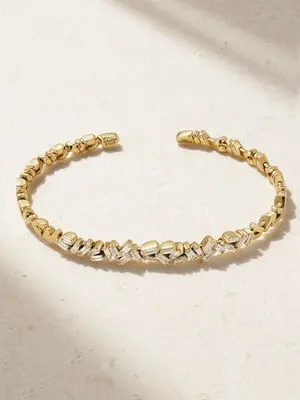 SUZANNE KALAN 18-karat Diamond Cuff - Gold