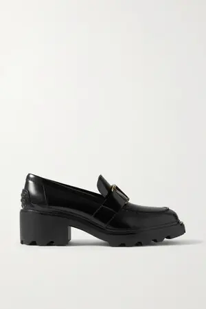 TOD'S Embellished Leather Loafers