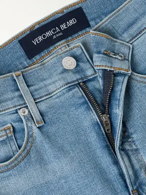 Veronica Beard Carolina Cropped Flare Jeans