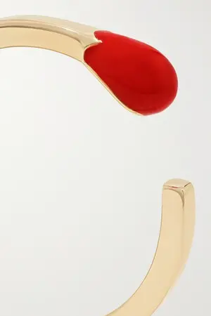 Alison Lou Match Stack 14-karat Gold And Enamel Ring