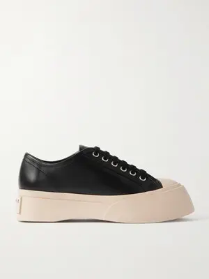 Marni Pablo Leather Sneakers - Black
