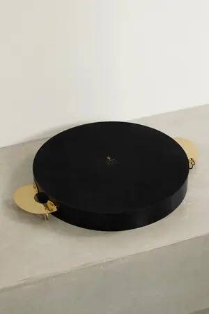 L'Objet Kelly Behun Henri Resin And Brass Tray