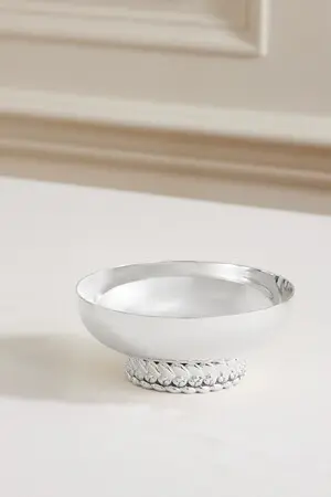 Christofle Babylone Large -plated Bowl - Silver
