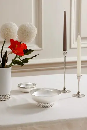 Christofle Babylone Large -plated Bowl