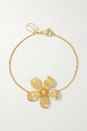 PIPPA SMALL 18-karat Flower Bracelet - Gold