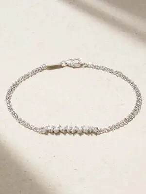 SUZANNE KALAN 18-karat Diamond 'fireworks' Bracelet - Silver
