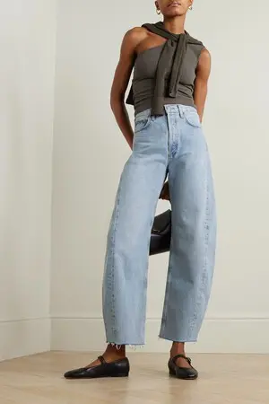 AGOLDE Luna High-rise Tapered Jeans - Blue