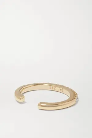 STONE AND STRAND Diamond Ear Cuff
