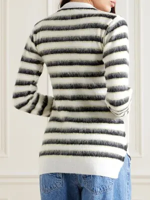 Marni Striped Wool And Mohair-blend Sweater