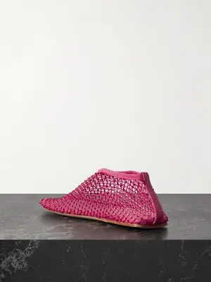 Christopher Esber Minette Crystal-embellished Ballet Flats - Pink