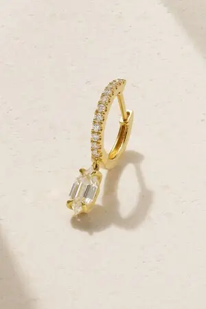 ANITA KO Huggies 18-karat Diamond Single Earring - Gold