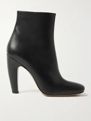 Bottega Veneta Canalazzo Leather Ankle Boots