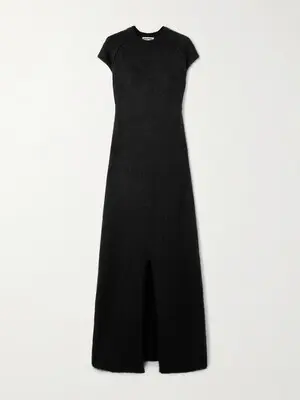 JIL SANDER Wool, Mohair And Silk-blend Maxi Dress