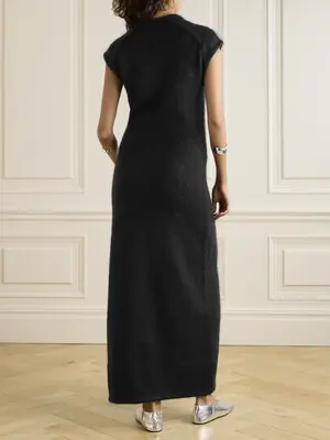 JIL SANDER Wool, Mohair And Silk-blend Maxi Dress