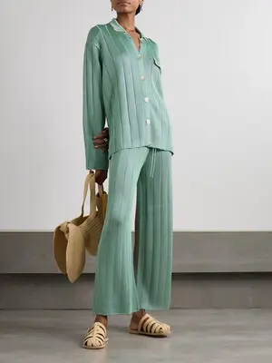 Calle Del Mar Ribbed-knit Shirt