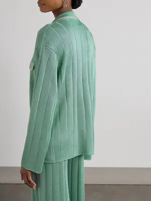 Calle Del Mar Ribbed-knit Shirt