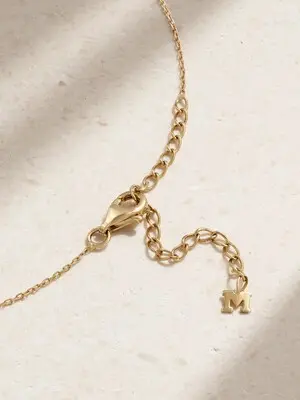 Mateo 14-karat Quartz And Diamond Pendant Necklace