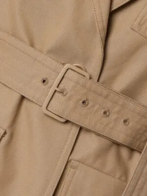 Max Mara Pacos Belted Cotton-canvas Jacket