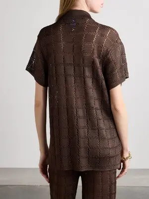 Calle Del Mar Open-knit Shirt
