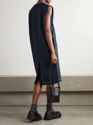 Marni Sleeveless Wool Midi Dress