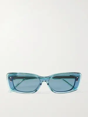 Dior Diorhighlight S2i Rectangle-frame Sunglasses - Blue