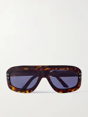 Dior Diorsignature M1u Aviator-style Sunglasses - Tortoiseshell