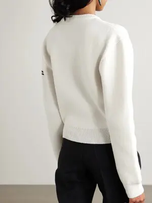 Balenciaga Appliquéd Wool Sweater