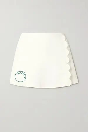Marysia Net Sustain Steffi Scalloped Tennis Skirt - White