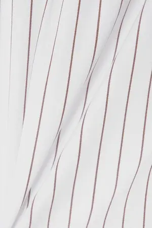 Bottega Veneta Pinstriped Cotton-poplin Shorts