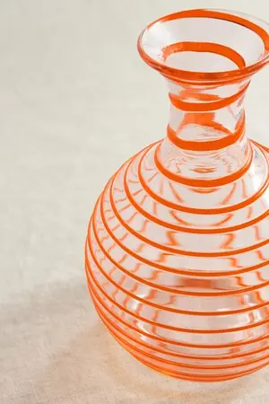 YALI GLASS A Filo Striped Glass Carafe