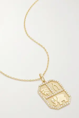 SYDNEY EVAN Icon Diamond And 14-karat Necklace - Gold