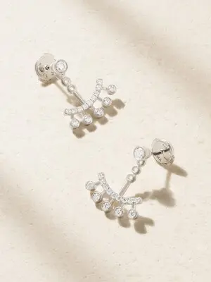 DE BEERS LONDON De Beers Dewdrop 18-karat White Diamond Earrings - Gold
