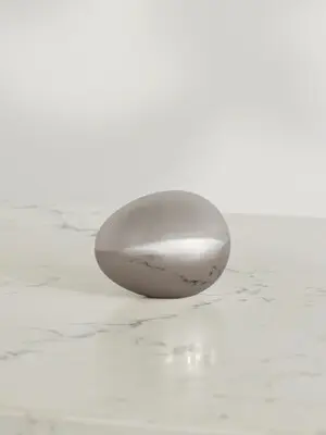 FOURTH STREET Egg Steel Paperweight - Silver
