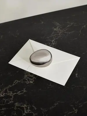 FOURTH STREET Egg Steel Paperweight