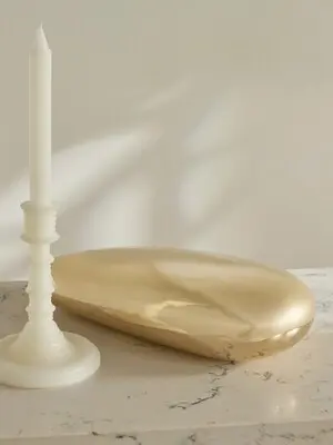 FOURTH STREET Puddle Brass Sculpture