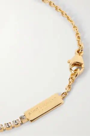 Saint Laurent Cassandre Crystal Bracelet